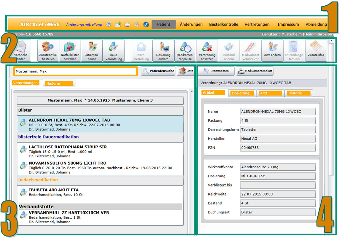Aufbau der Benutzeroberflaeche